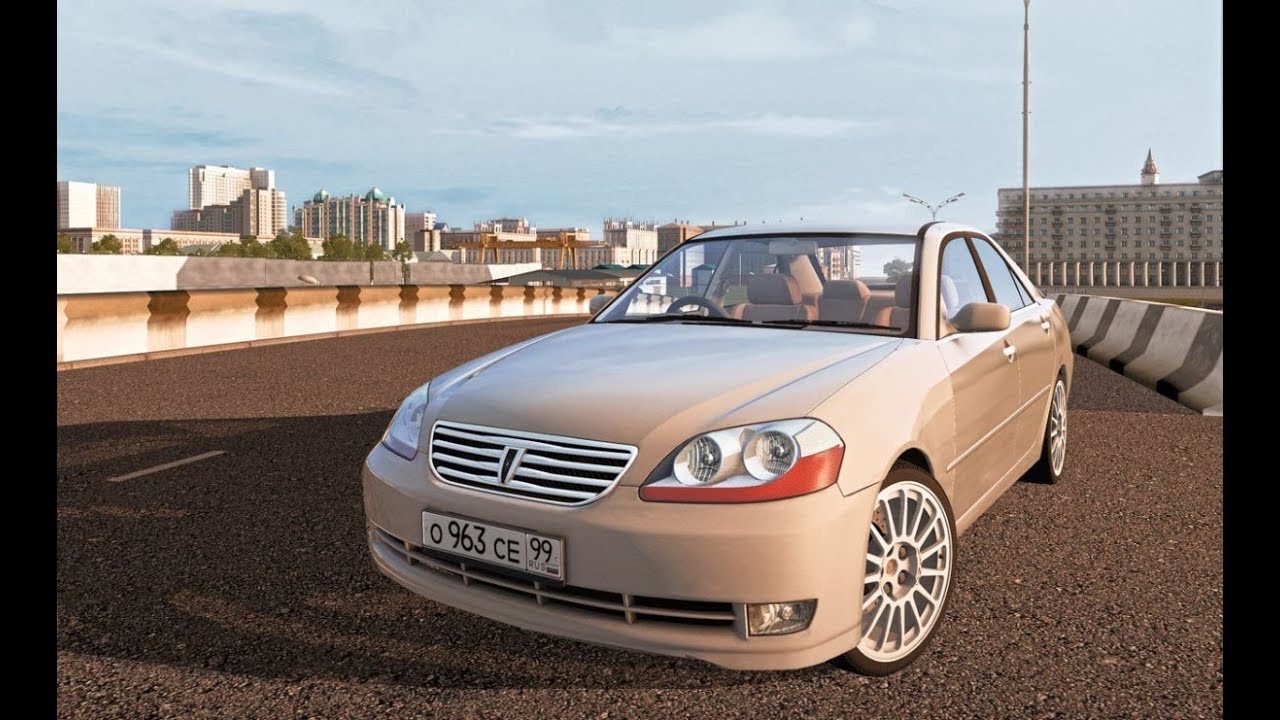 обзор Toyota Mark II X110 2004 city car driving - YouTube