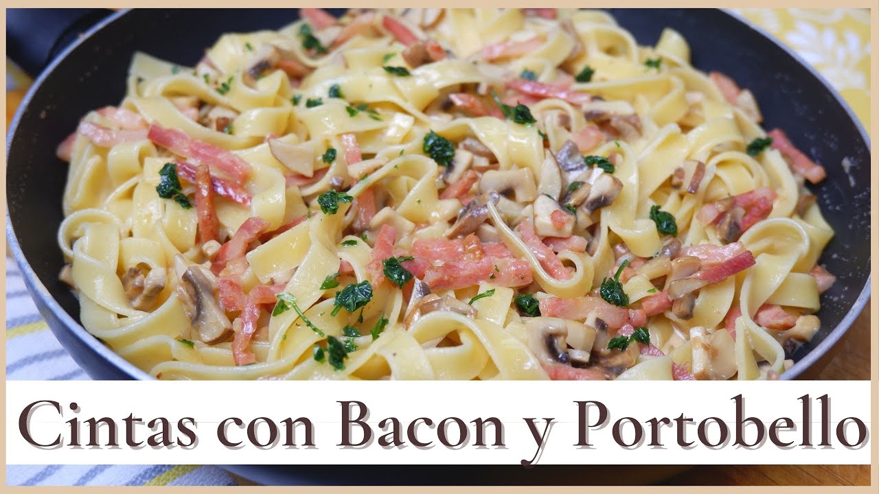 🍝 LA MEJOR RECETA DE PASTA | CINTAS NIDO al huevo con BACON y ...