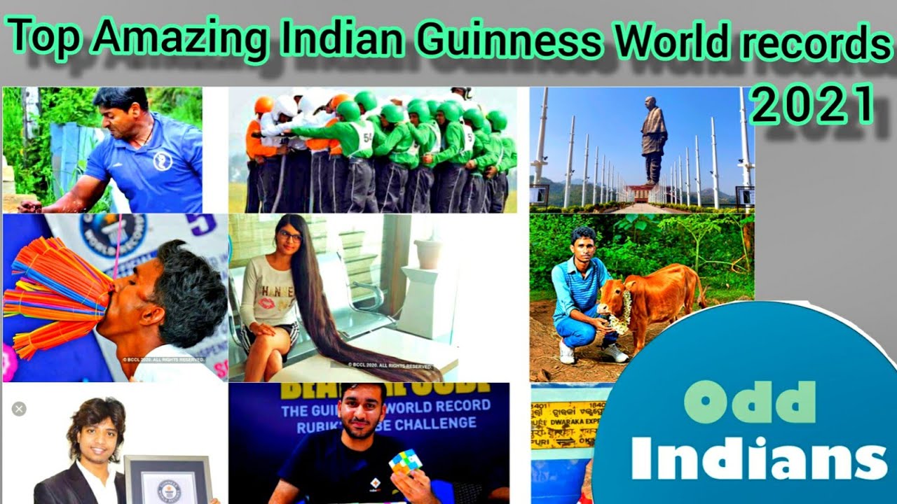 Top Amazing Indian Guinness World records 2021 - YouTube
