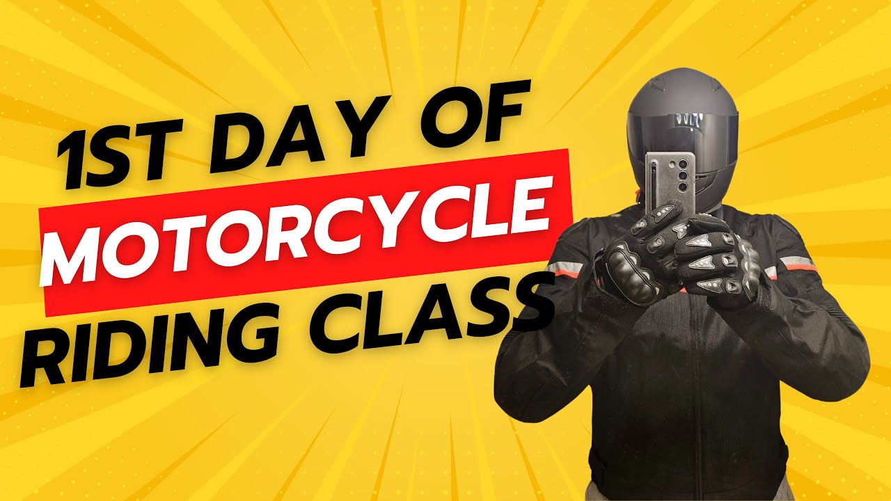 Day 1 of Motorcycle Class (commentating before the class) - YouTube