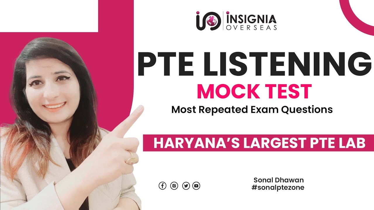 PTE LISTENING FULL MOCK TEST I PTE LISTENING I PTE EXAM PREPARATION # ...
