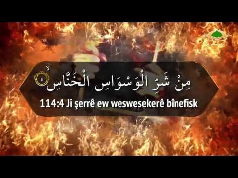 Kur'an'ı Kerim, Nas Suresi, Kürtçe Meali
