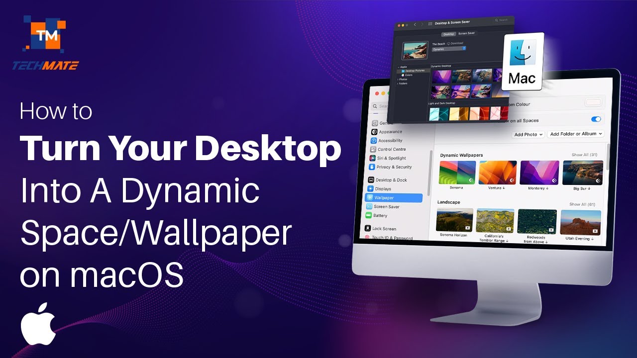 How To Turn Your Desktop Into A Dynamic Space Wallpaper on MacOS | Tech ...