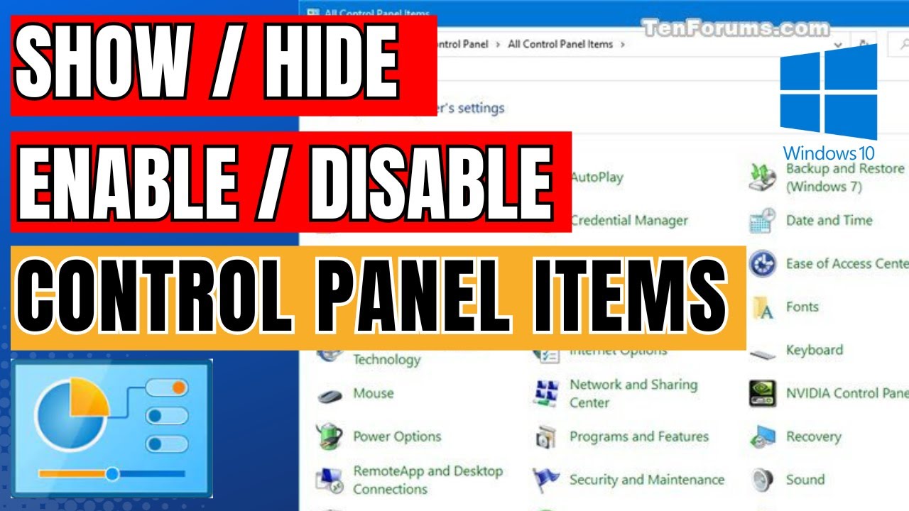 How to Hide Control Panel Items in Windows | Group Policy Setting - YouTube