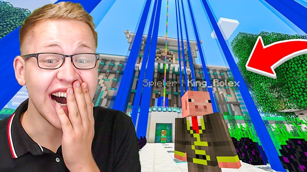 KING ROLEX (Millionär) Zeigt uns seine Minecraft Villa 😨🤣 - YouTube