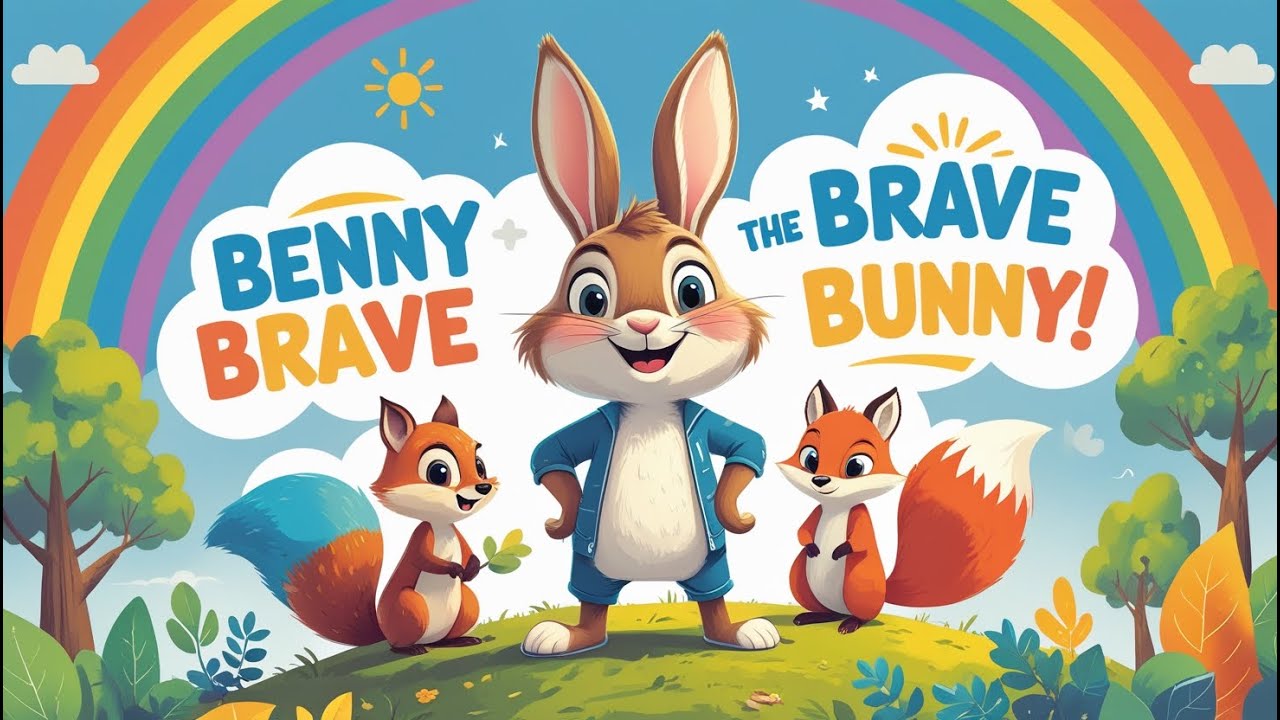 "Benny the Brave Bunny 🐰 | Fun Animated Song for Kids About Bravery ...