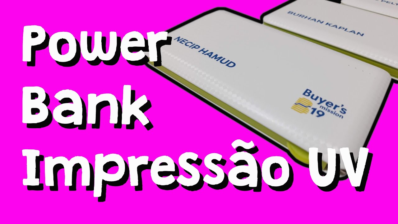 impressão UV em Power Bank - YouTube