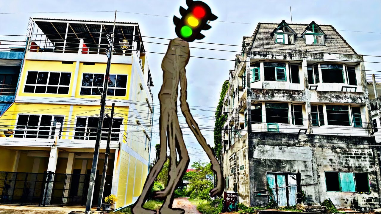 TRAFFIC LIGHT HEAD CONTRA BLUE MONSTER En La Vida Real - YouTube