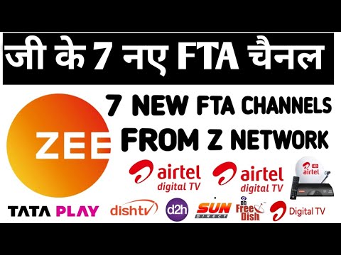 7 NEW FREE TO AIR CHANNELS FROM ZEE NETWORK IN AIRTEL DTH || Z NETWORK ...