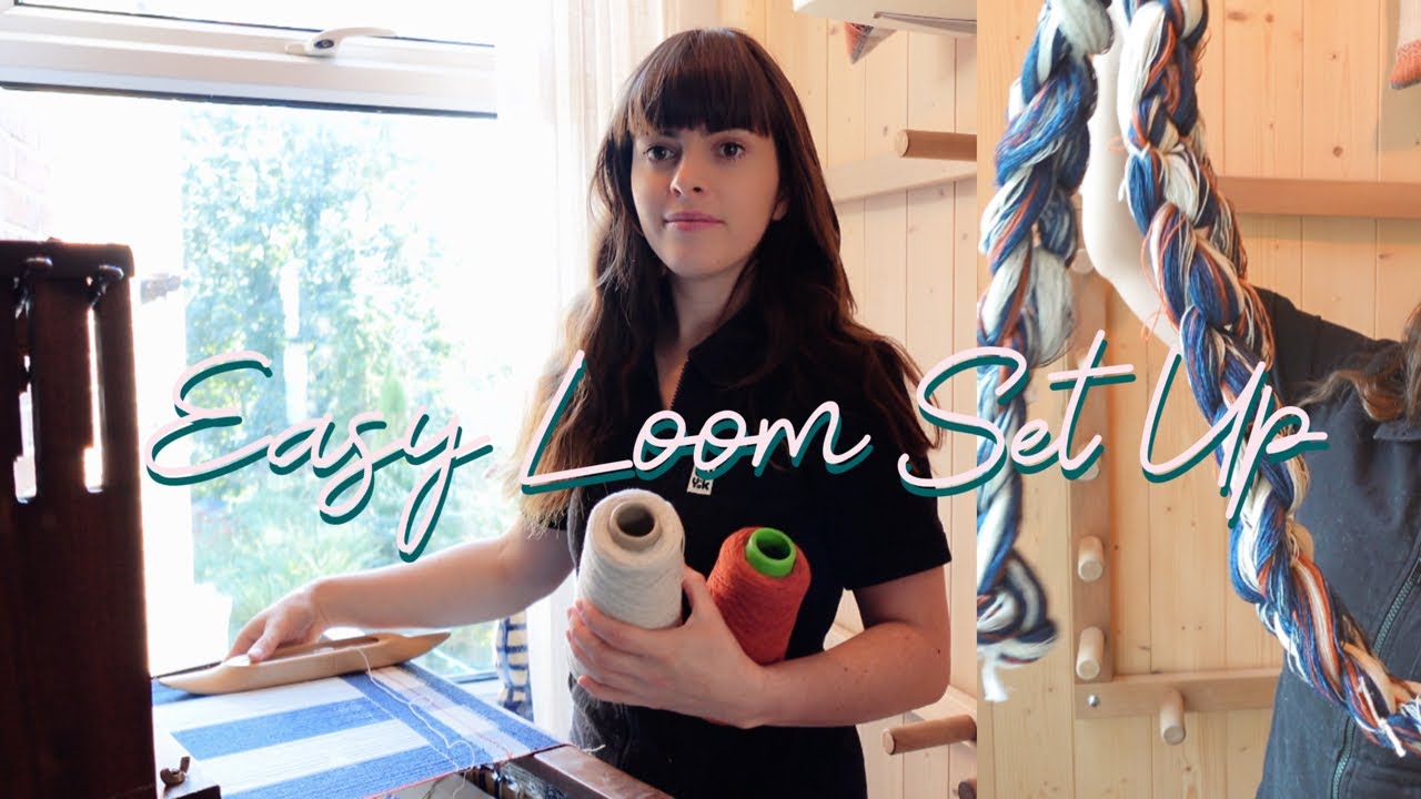 How to Dress a Table Loom | Making the Warp | Weaving Loom Set Up - YouTube