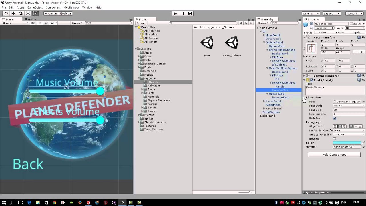 Unity 5.0 mini presentation edit ui system - YouTube