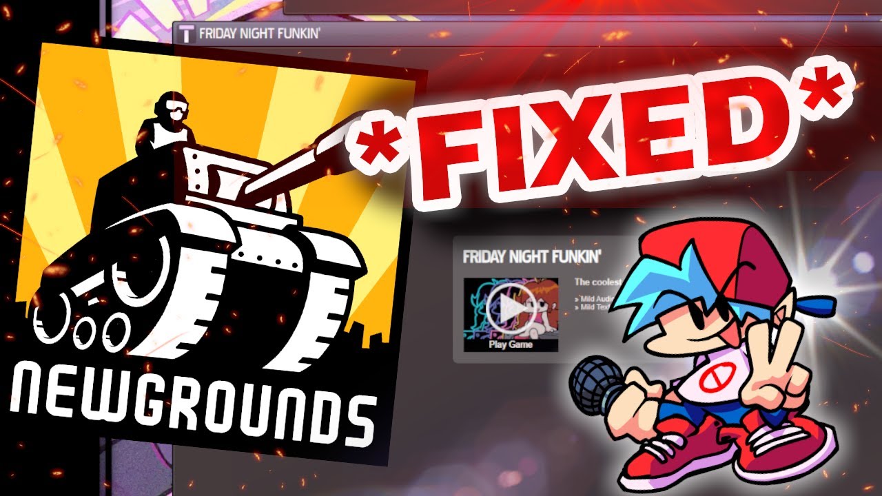 NEWGROUNDS IS BACK! GO PLAY FNF WEEK 7!!! (Not Clickbait) - YouTube