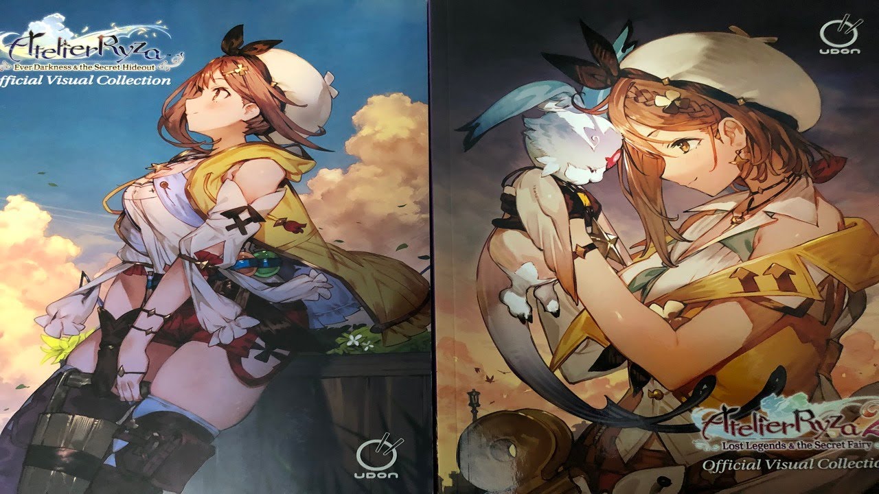 Flipping Through The First 2 Atelier Ryza Art Collection Volumes - YouTube