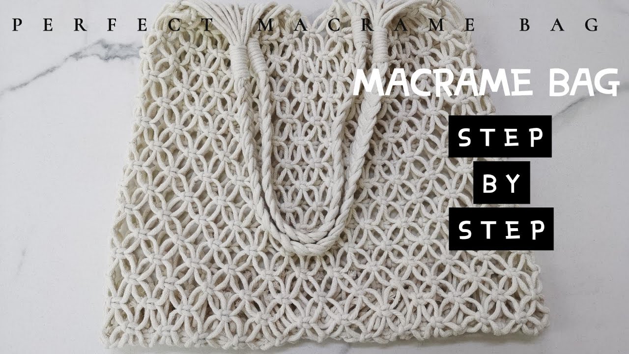 Macrame Bag | DIY KIT | Step by Step Tutorial Easy for Beginners - YouTube