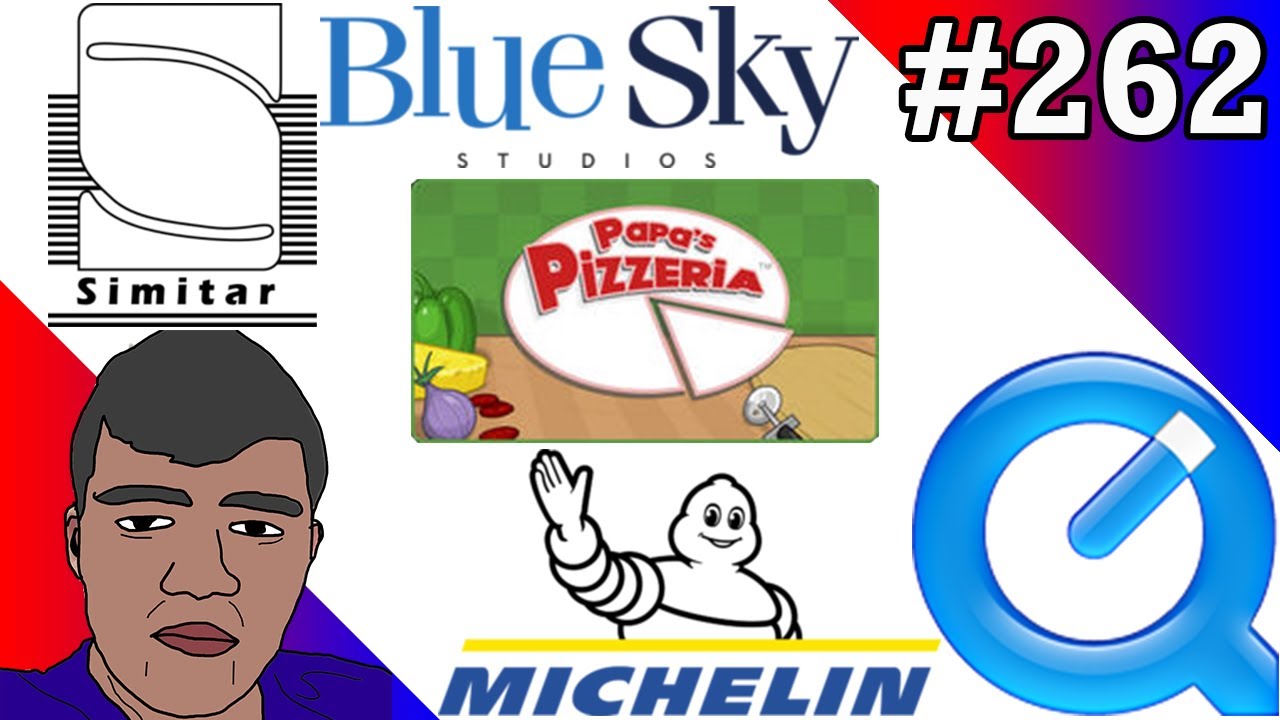 LOGO HISTORY #262 - Michelin, QuickTime, Papa's Pizzeria, Blue Sky ...