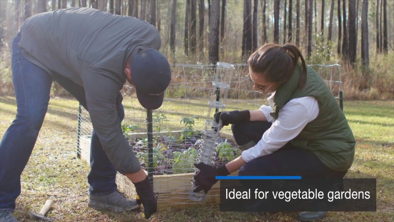 How to Install Rabbit Guard Wire Fencing - YouTube