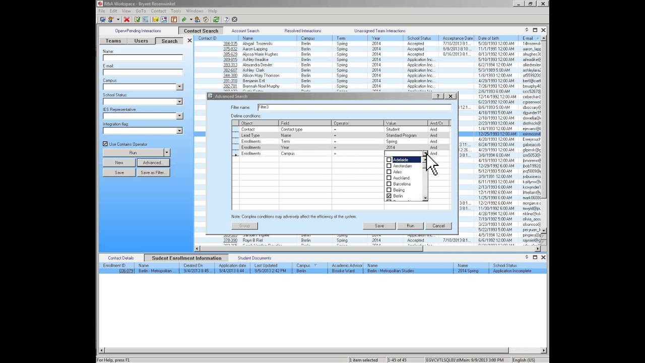 Creating a Filter in Talisma - YouTube