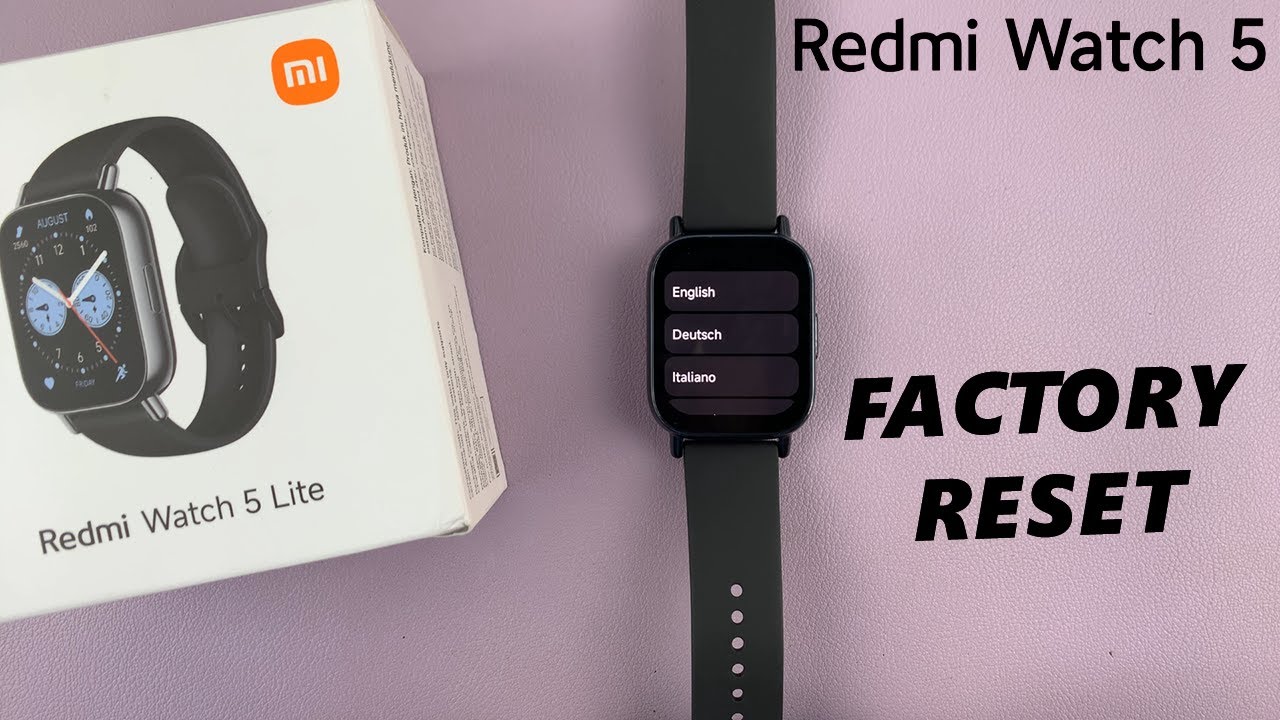 How To Factory Reset Redmi Watch 5 Lite | Hard Reset Redmi Watch 5 Lite ...