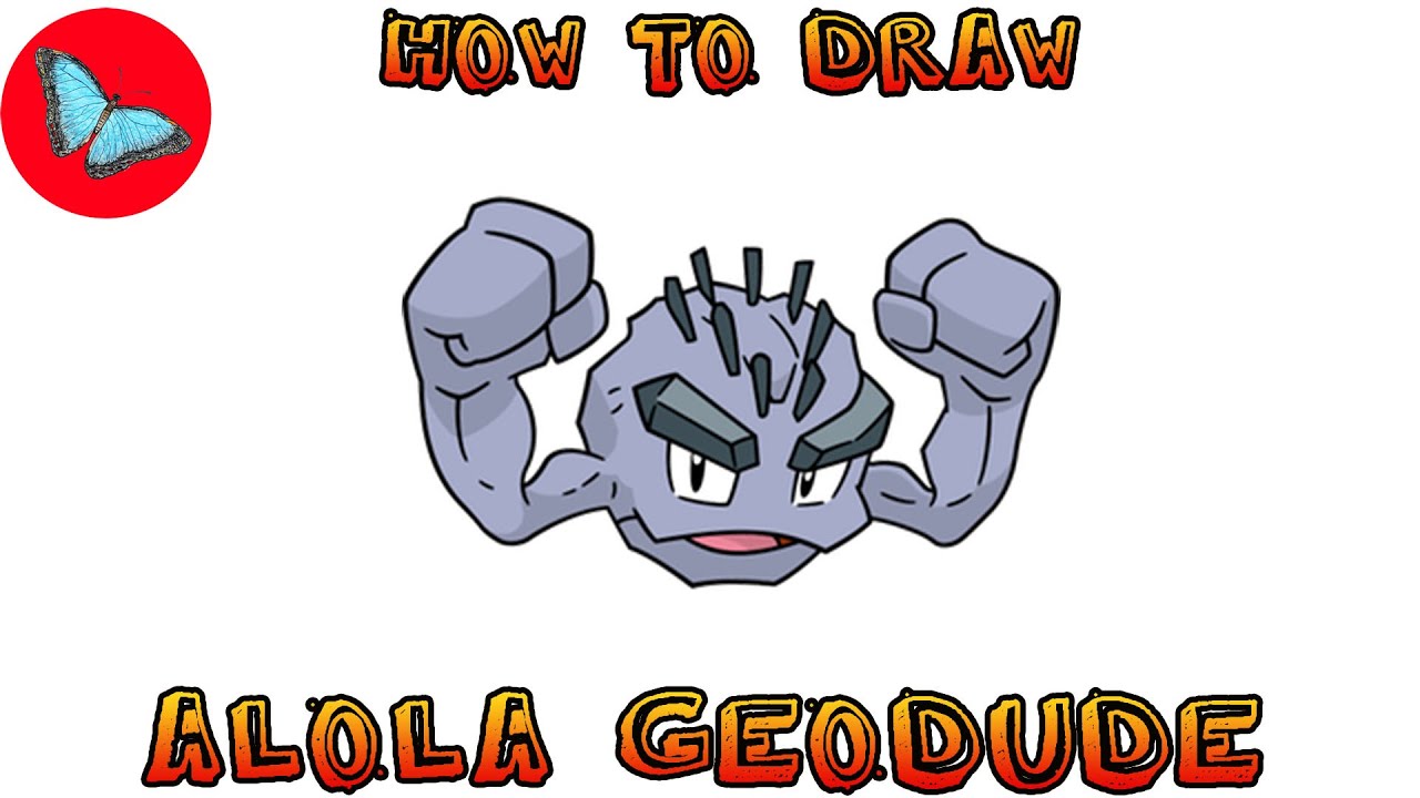 How To Draw Pokemon - Alola Geodude | Drawing Animals - YouTube