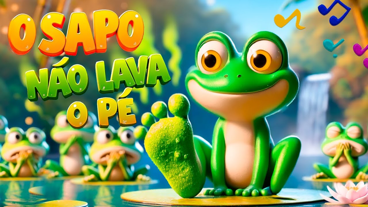 O Sapo Não Lava o Pé - Música Infantil (kids for song) - YouTube