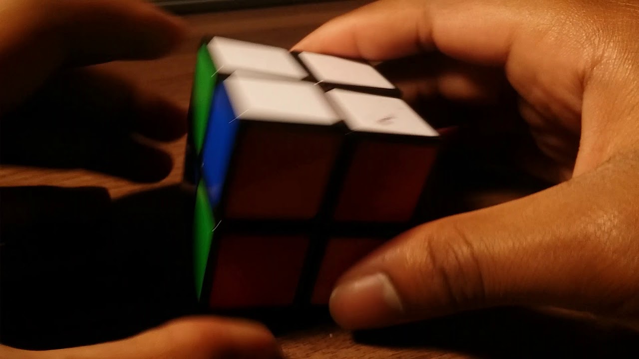 How To Do Checker Board Pattern on a 2x2 Rubik's Cube - YouTube