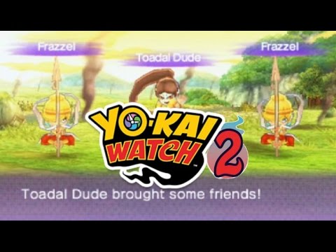 Yo-Kai Watch 2 - Toadal Dude Boss Battle - YouTube