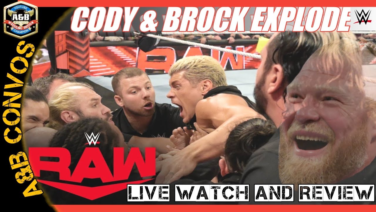 CODY & BROCK CLASH /BECKY LYNCH A NO SHOW - Live Watch Along | Full Monday Night Raw Review 4/17 ...