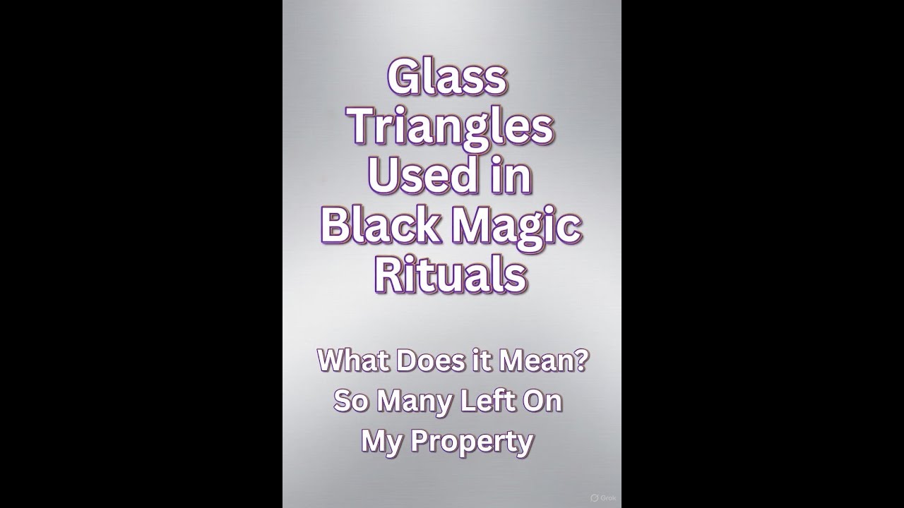 Glass Triangles And Black Magic Rituals | Targeted Individuals and Real ...