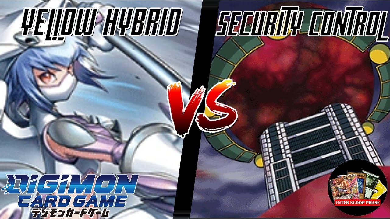 Yellow Hybrid VS Security Control | Digimon TCG Gameplay - YouTube