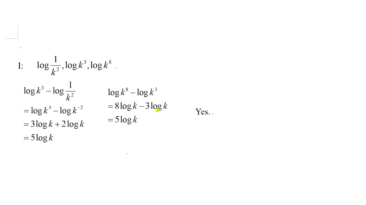Example of checking arithmetic sequence 01 - YouTube