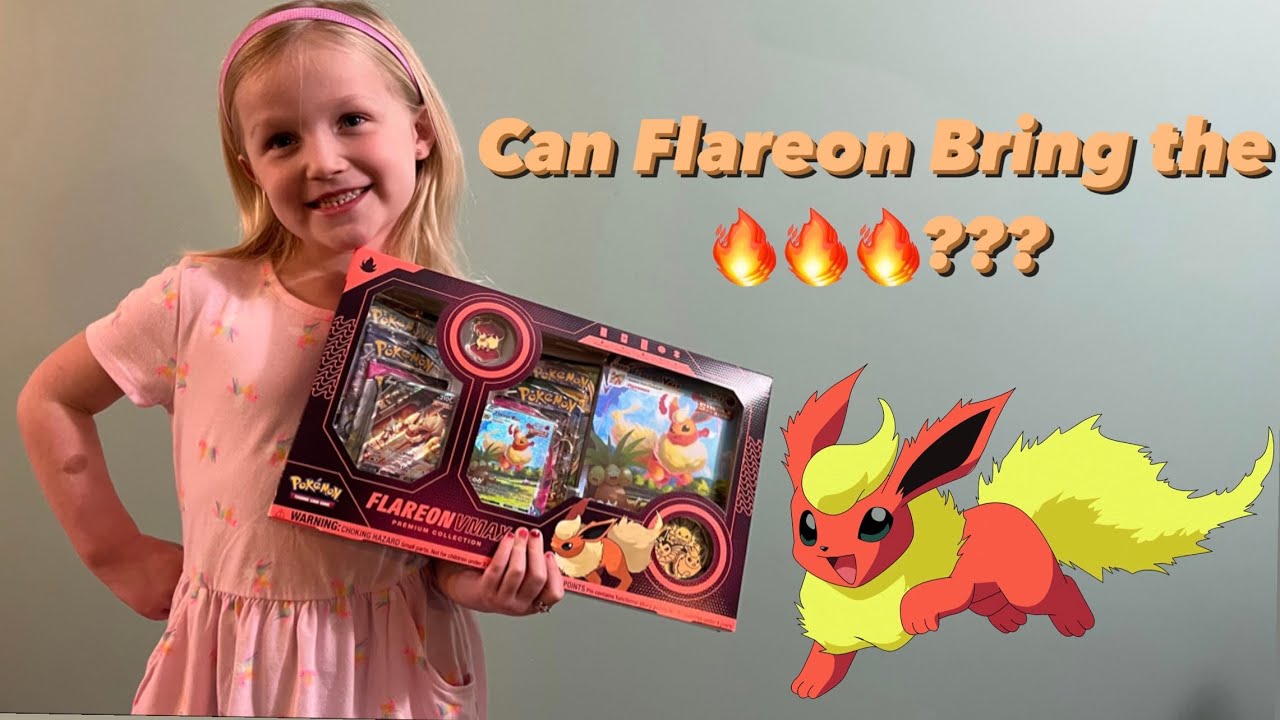 Flareon VMax Alternate Art Premium Collection Box Opening - YouTube