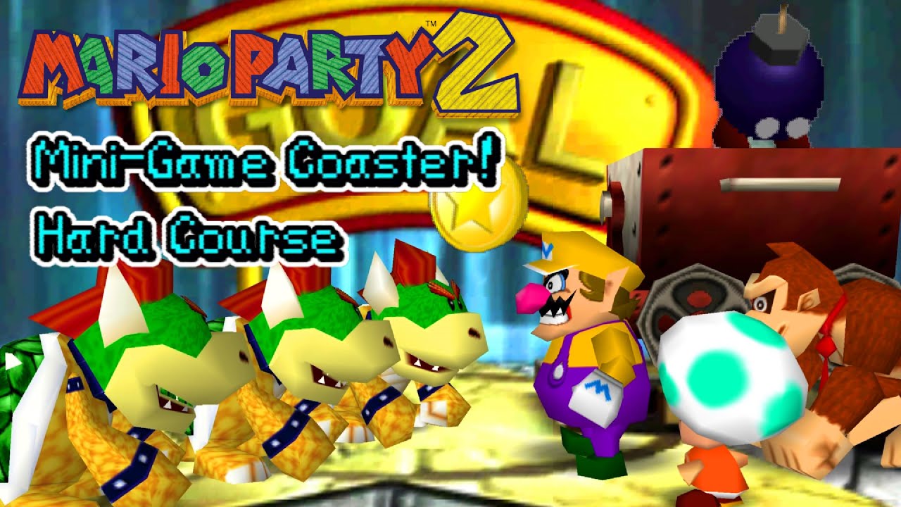 Mario Party 2 - Mini-Game Coaster (Hard Course) [4K] - YouTube