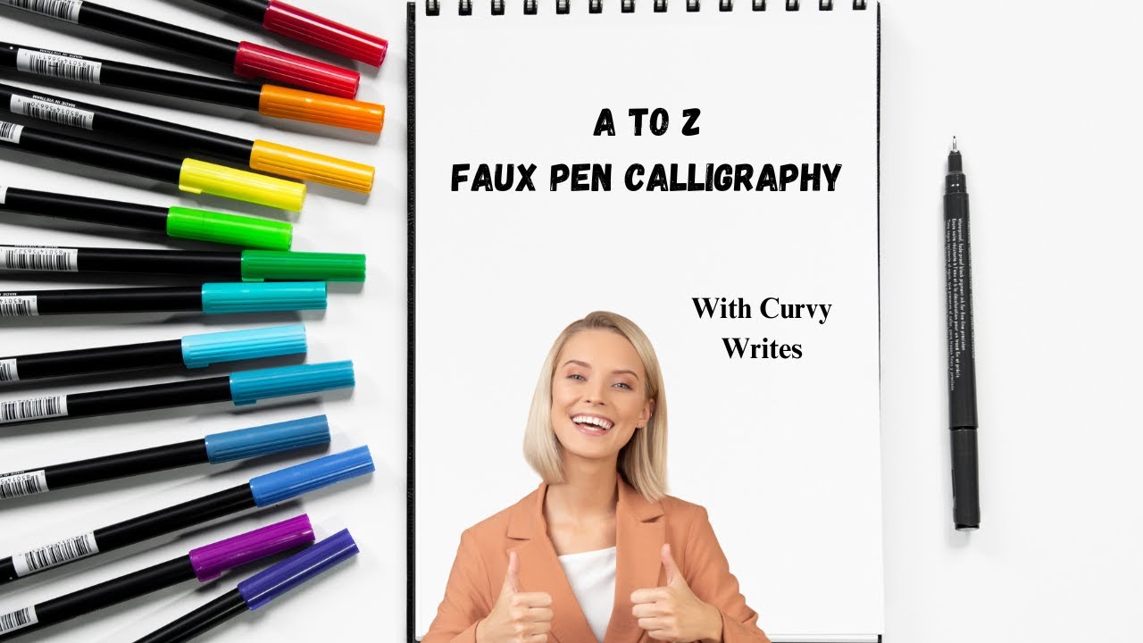 Faux Pen Calligraphy { A-Z } Letters | Faux Pen Artistry - YouTube
