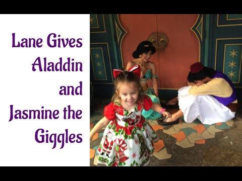 Lane Gives Aladdin and Princess Jasmine the Giggles - YouTube