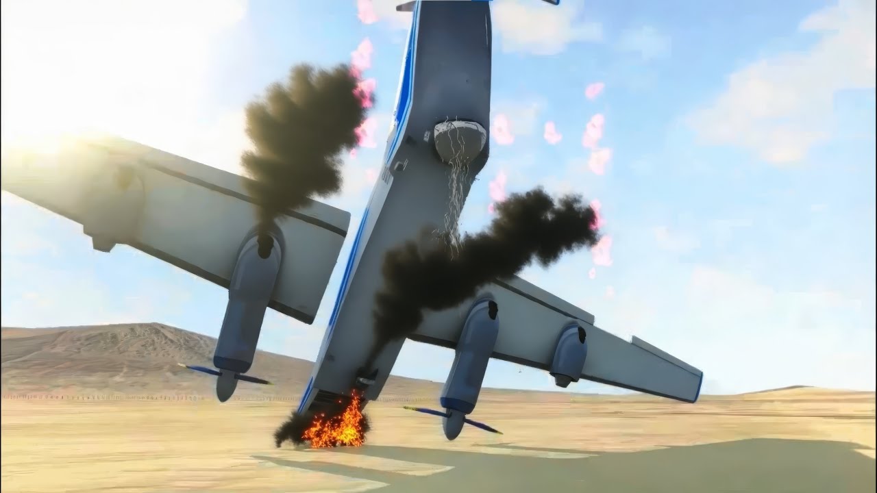 Realistic Fictional Airplane Crashes💥BeamNG DRIVE Plane Crashes💥Realistic Crashes in BeamNG ...