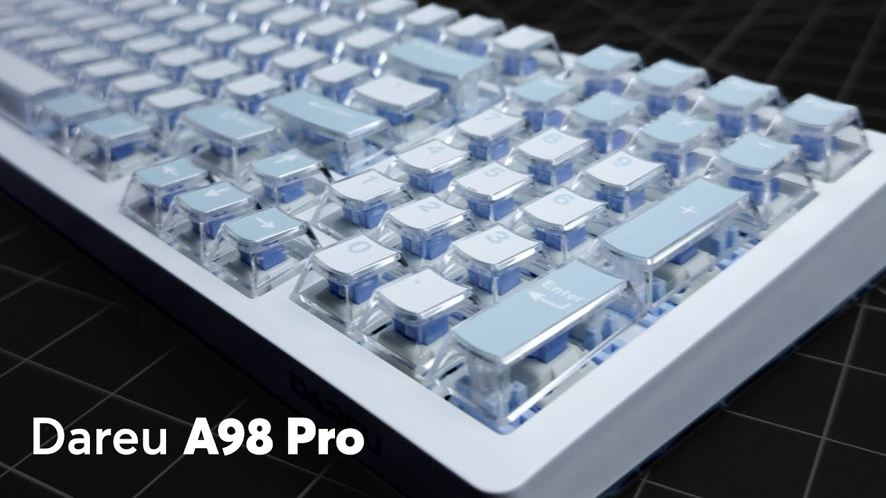 Ultimate Dareu A98 Pro II Neon Keyboard | Tri-Color Injection Keycaps! - YouTube