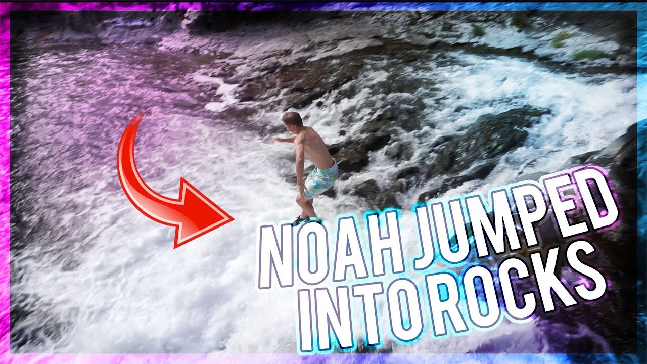 NOAH JUMPS INTO ROCKS!! - YouTube
