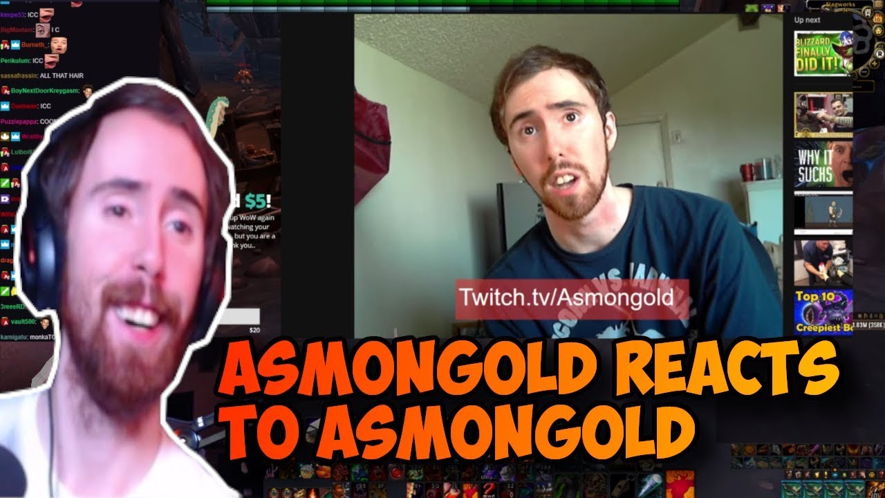 Asmongold reacts to his video announcing he will start streaming. - YouTube