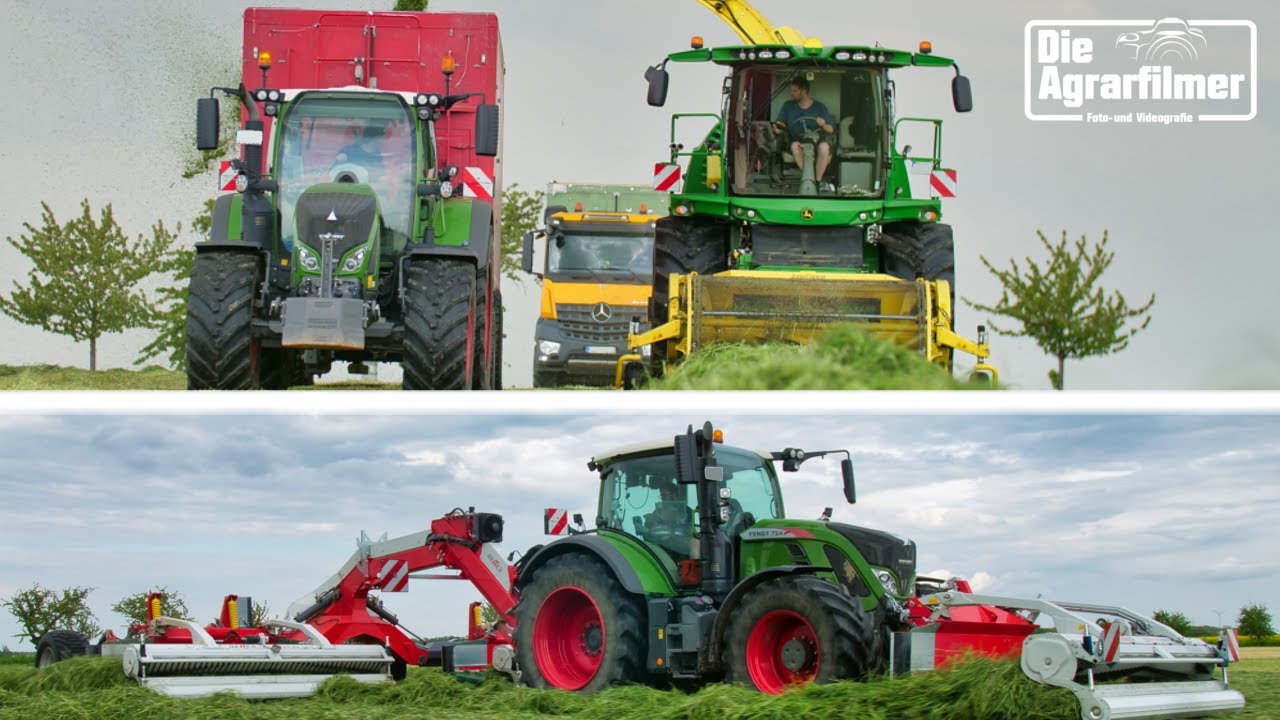 REITER Bandschwader / John Deere 9700i / Die Agrarfilmer - YouTube