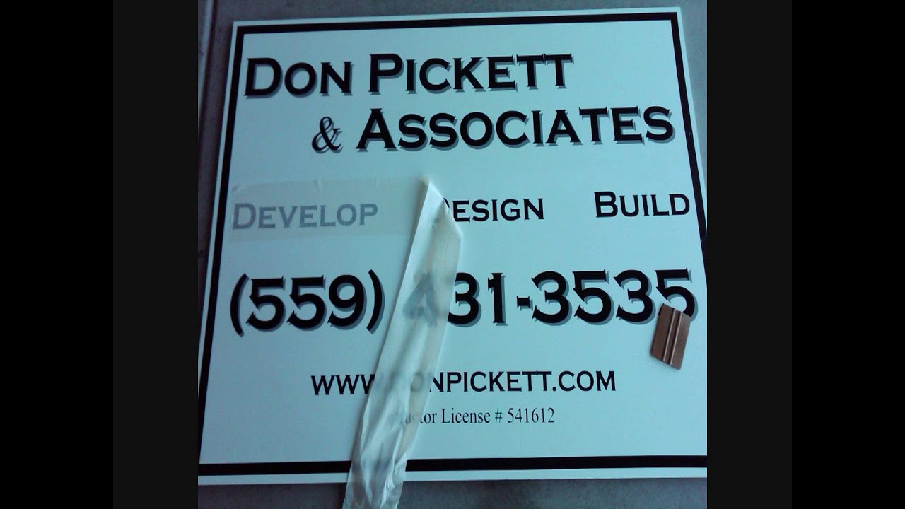 Layering Vinyl on MDO Sign Board - YouTube