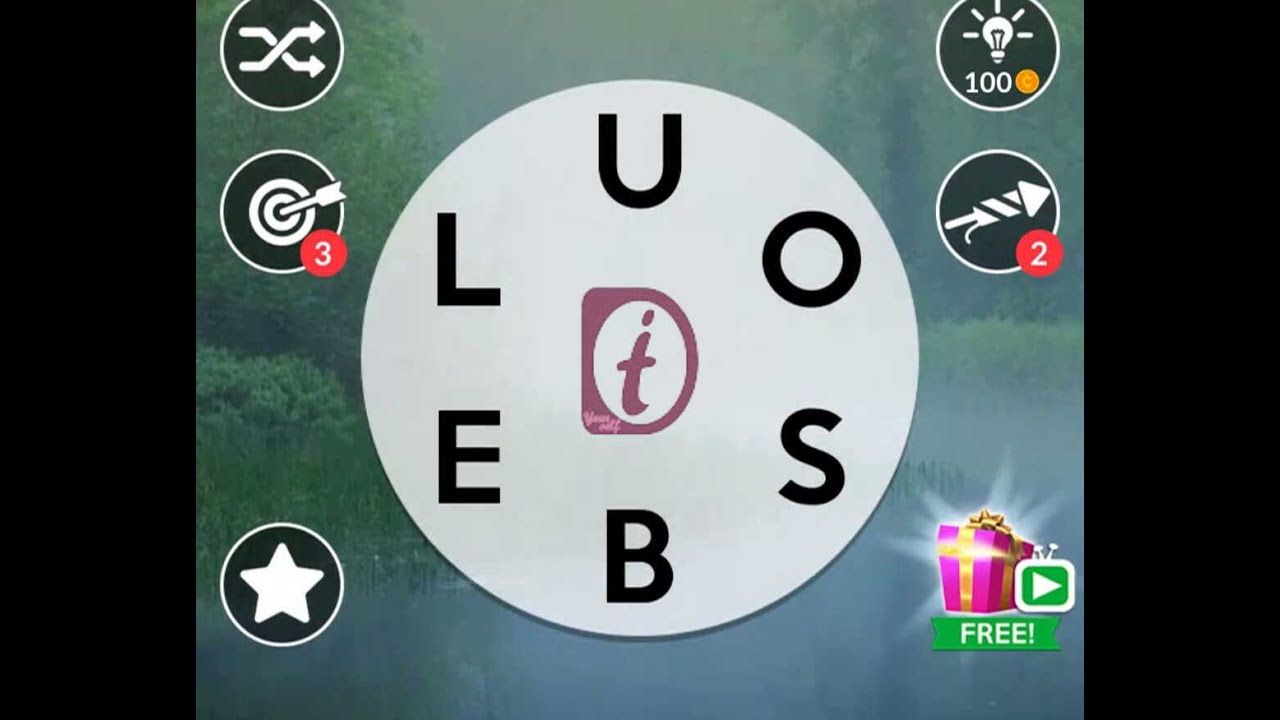 1345 Wordscapes Fog River Level 1345 - YouTube