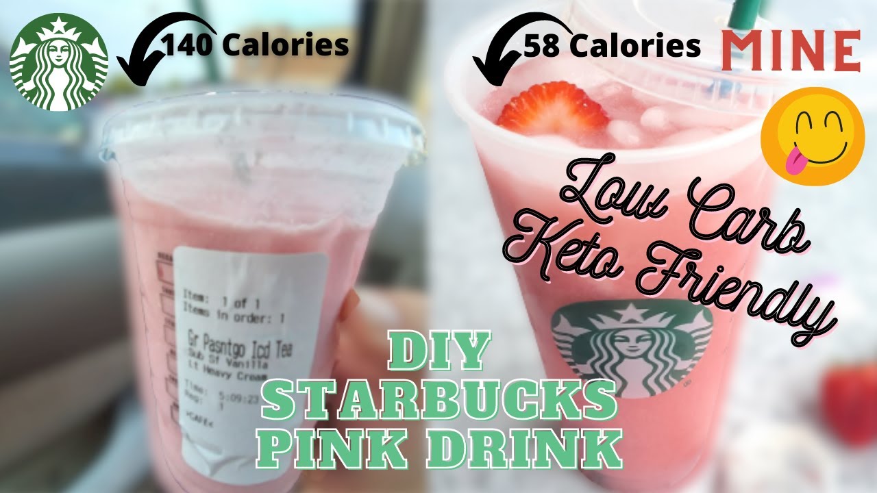 How to Make Starbucks Pink Drink l Low Cal, Low Carb, Keto Friendly ...