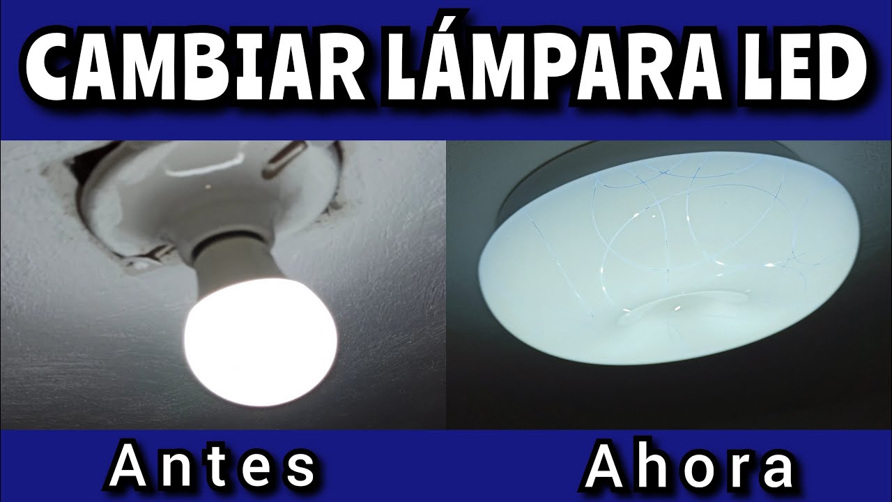 Como cambiar un foco común por una lámpara led muy fácil y rápido - YouTube
