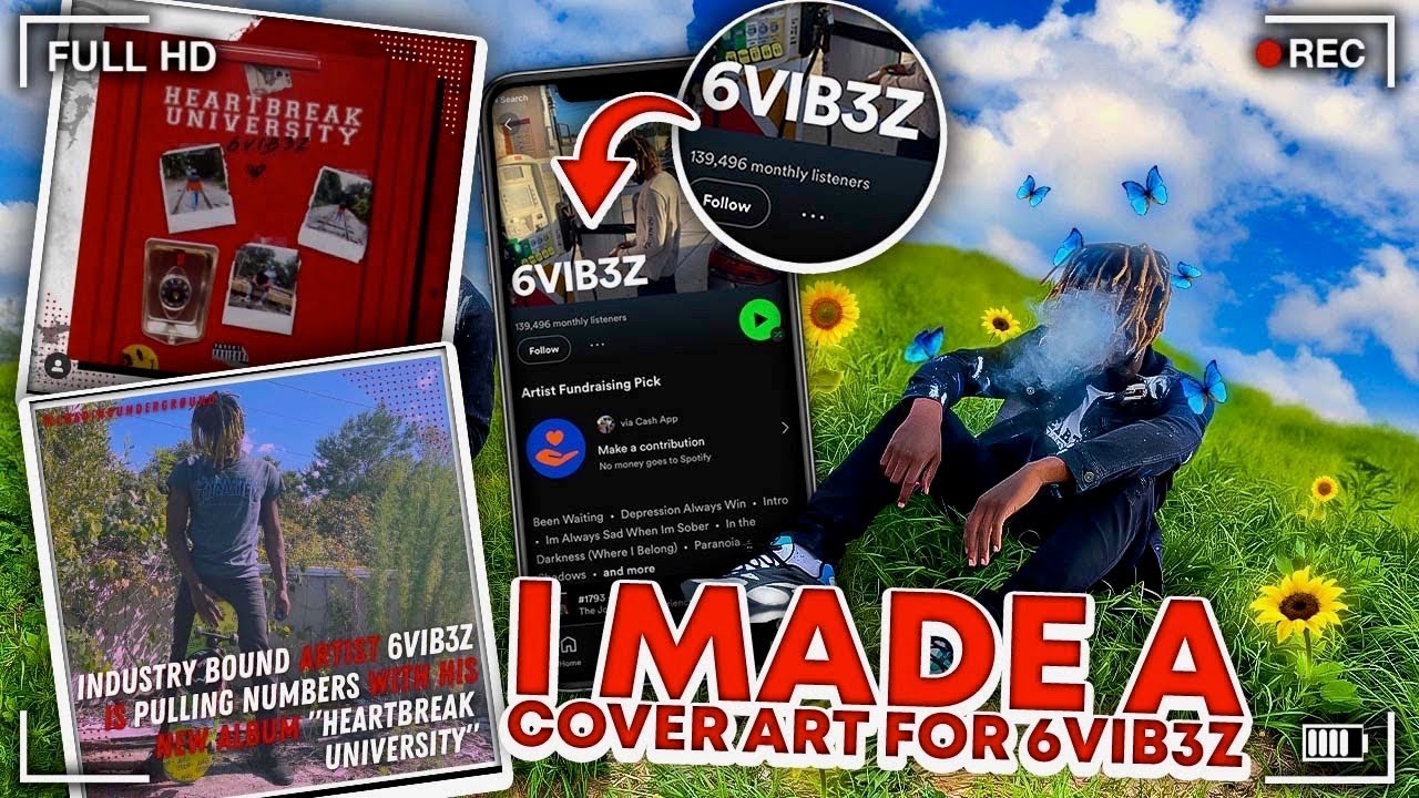 I HELPED 6VIB3Z SHOOT HIS ALBUM COVER - YouTube