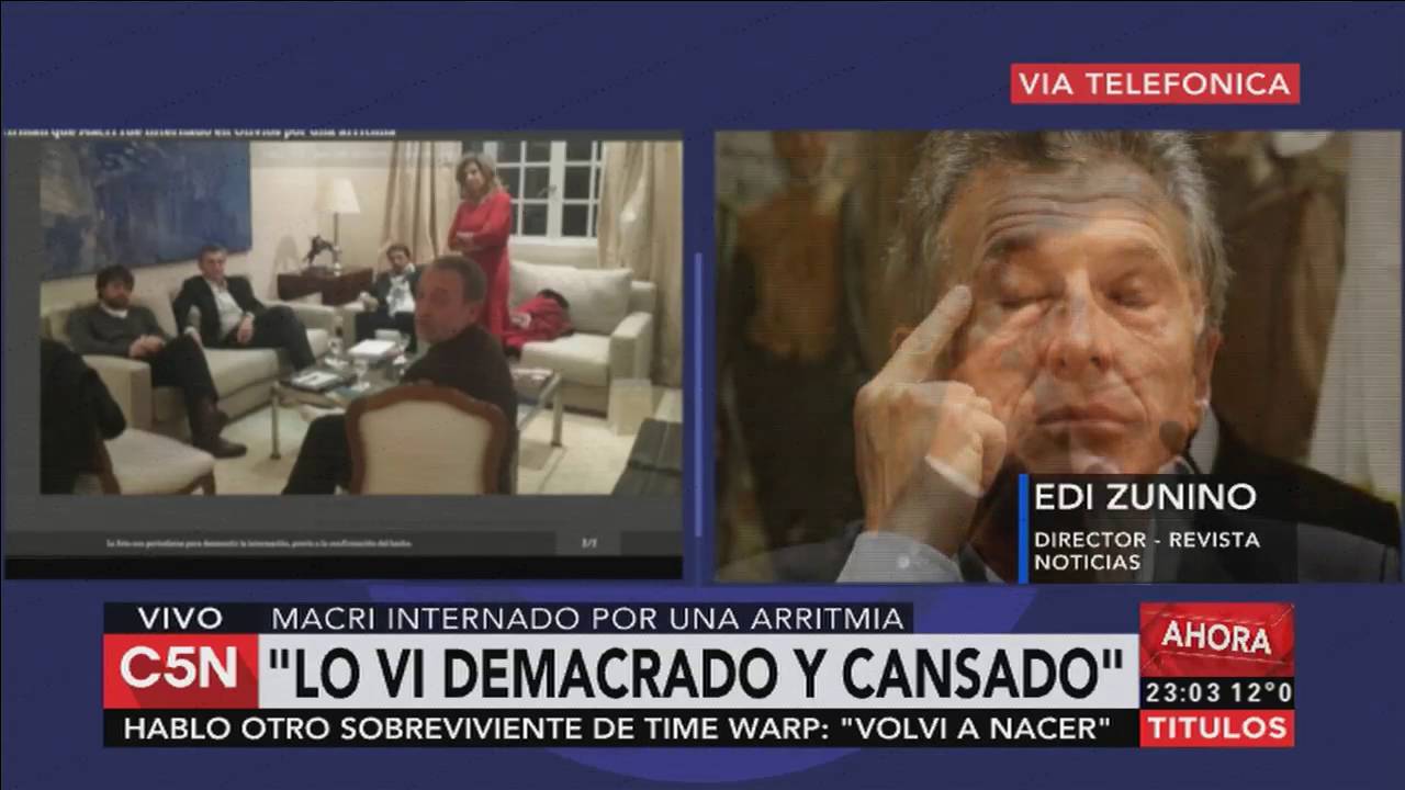 C5N - Minuto Uno: Edi Zunino sobre la reunión con Macri y su salud ...
