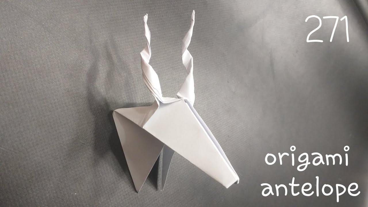 Орігамі антилопа origami antelope - YouTube