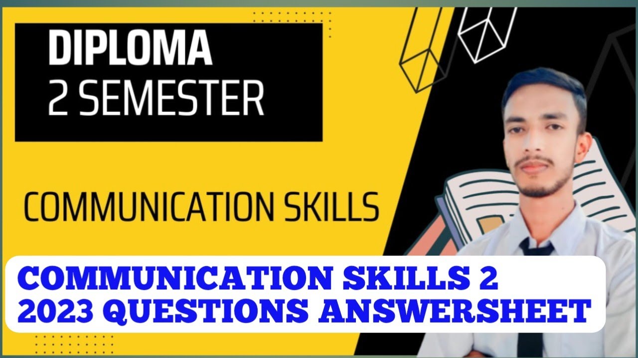 diploma 2nd sem communication skills answers sheet 2023|| communication skills 2023 MCQ answer ...