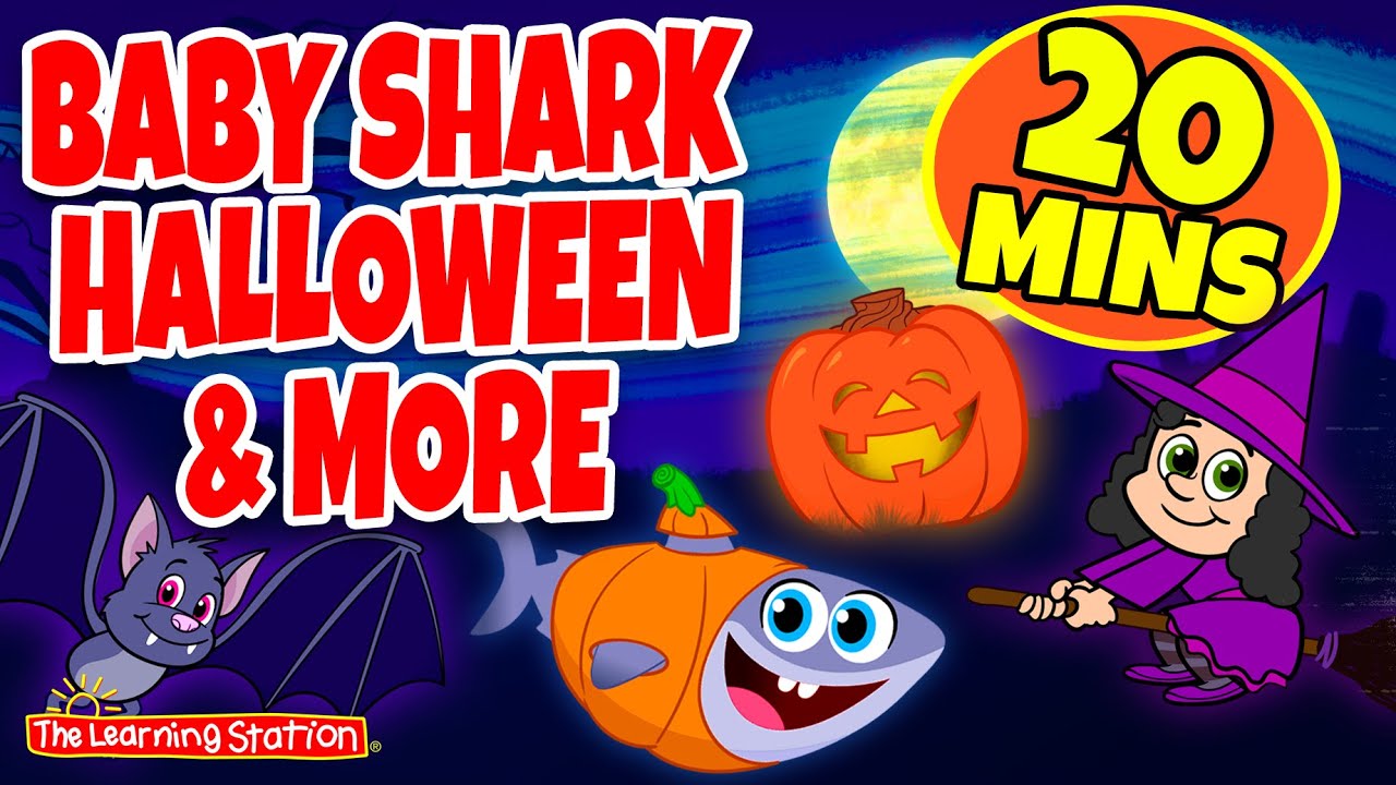 Baby Shark Halloween & More 👻 20 Minutes of Halloween Songs for Kids 👻 ...