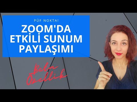 Zoom 'da PowerPoint sunumu yapacaksınız MUTLAKA izleyin! Zoom'un beta özelliği...