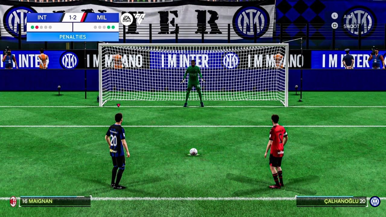 EA FC25 - Inter Milan Vs AC Milan Penalty Shootout | Serie A Milan ...
